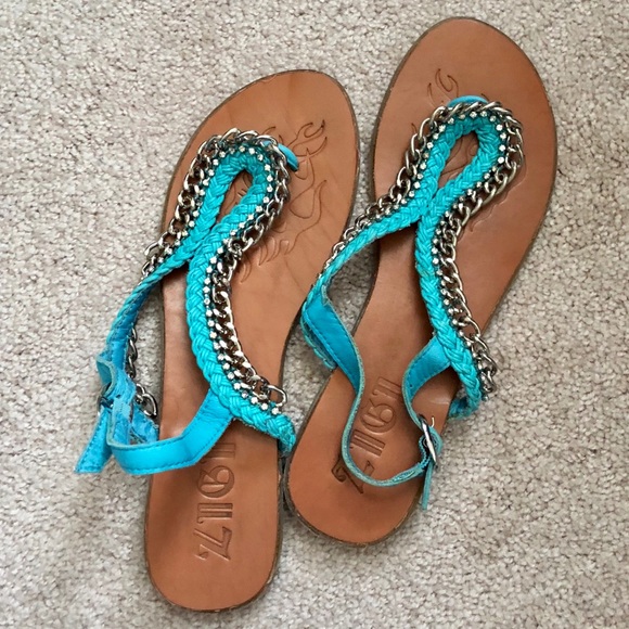 Zigi Soho | Shoes | Zigi Girl Turquoise Sandals | Poshmark
